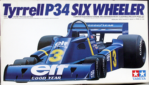 Tamiya Tyrrell P34 Six Wheeler F1 Formula 1 - 1/20 Scale - Spotlight ...