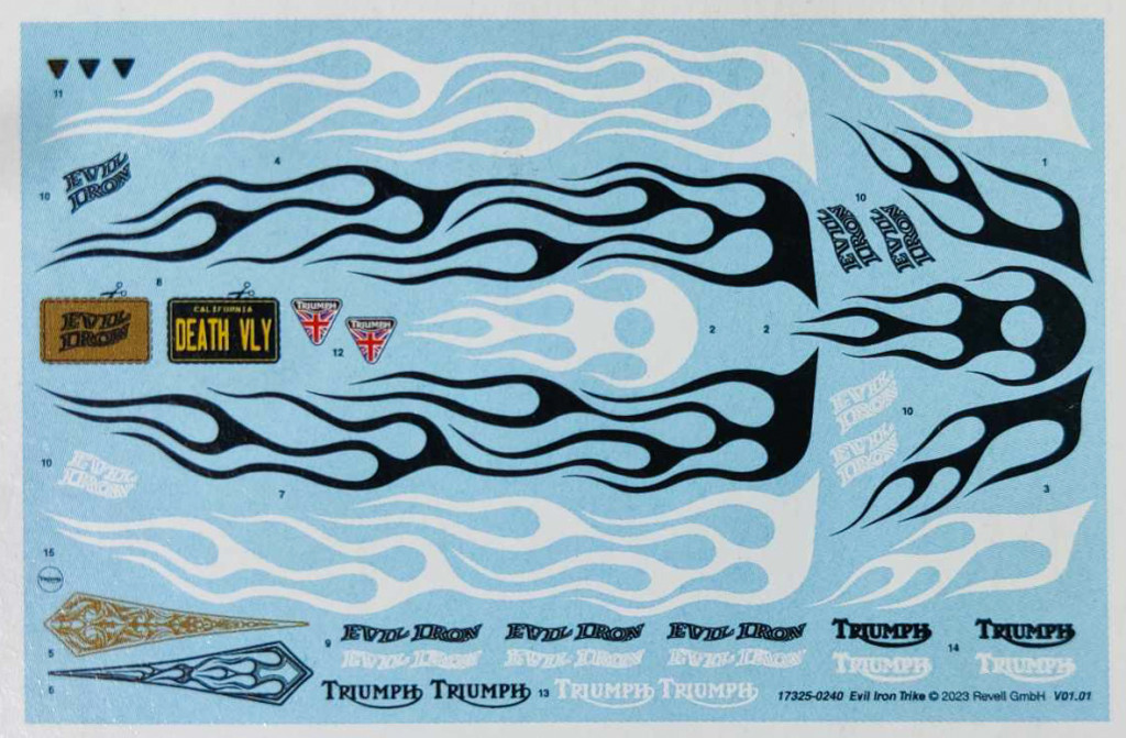 Revell Evil Iron Custom Chopper Trike Motorcycle - 1/8 Scale ...