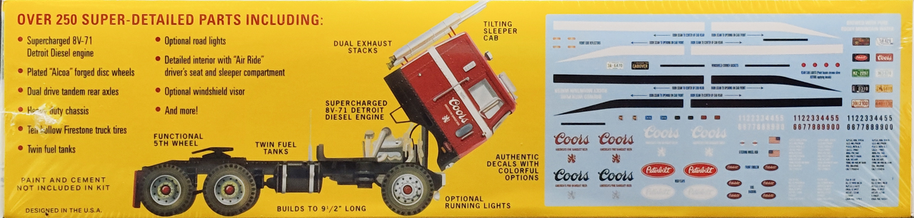 AMT "Coors" Peterbilt 352 Pacemaker Cabover Semi Tractor Truck ...