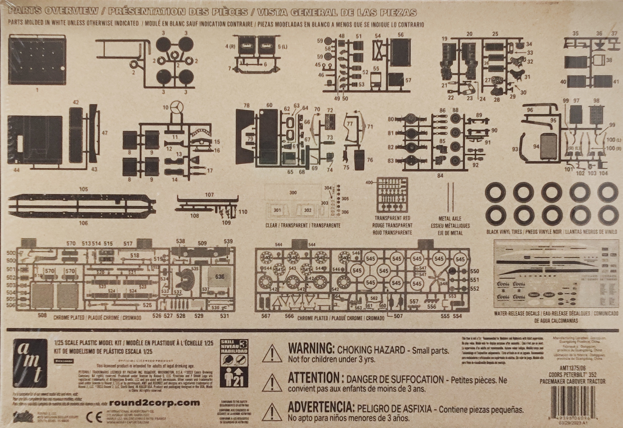 AMT "Coors" Peterbilt 352 Pacemaker Cabover Semi Tractor Truck ...