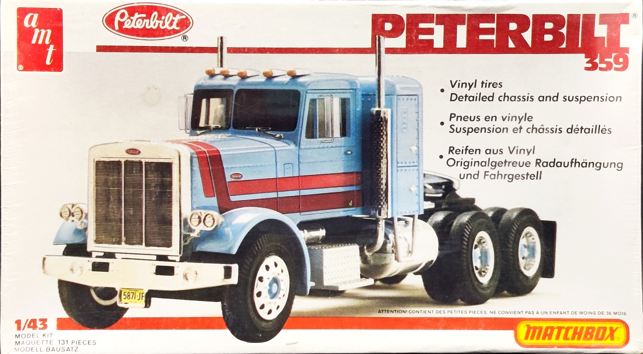 AMT Peterbilt 359 Semi Tractor Truck - 1/43 Scale - Spotlight Hobbies