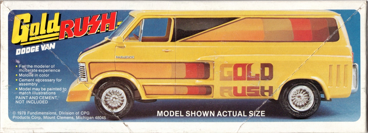MPC “Gold Rush” 1979 Dodge Custom Van - Spotlight Hobbies