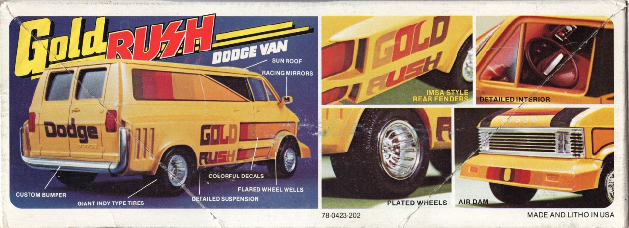MPC “Gold Rush” 1979 Dodge Custom Van - Spotlight Hobbies