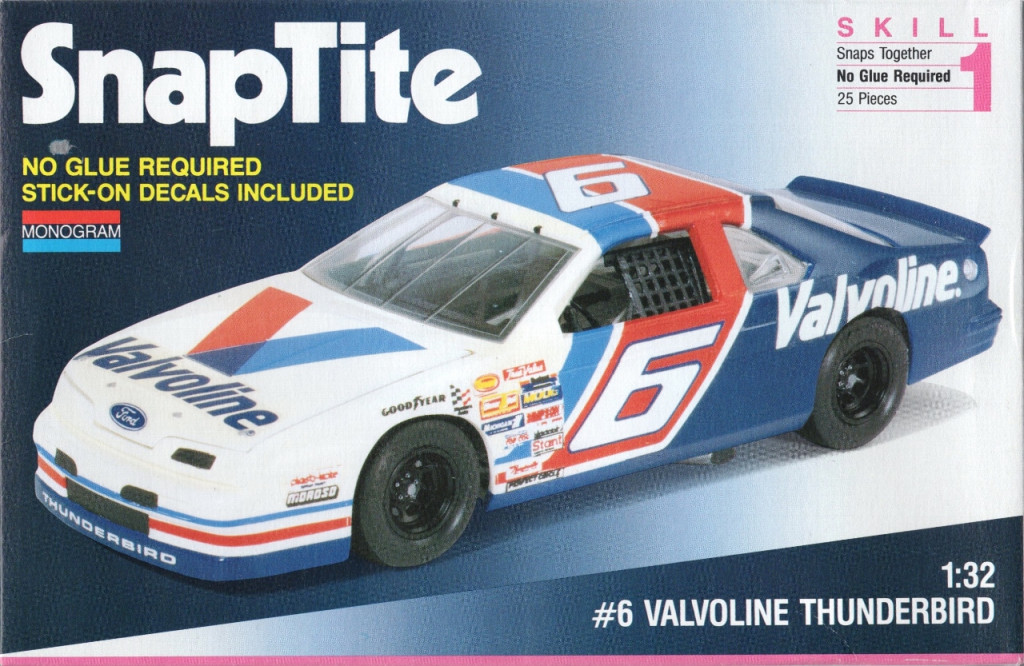 Monogram Mark Martin #6 “Valvoline” Ford Thunderbird - SnapTite - 1/32 ...