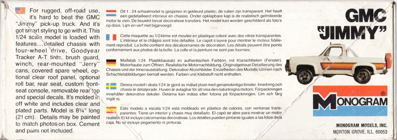 Monogram 1975 GMC "Jimmy" 4x4 - Spotlight Hobbies