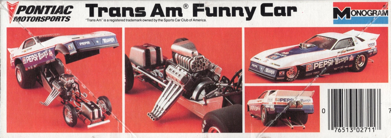Monogram Don "Snake" Prudhomme "Pepsi" Pontiac Firebird Trans Am Funny ...