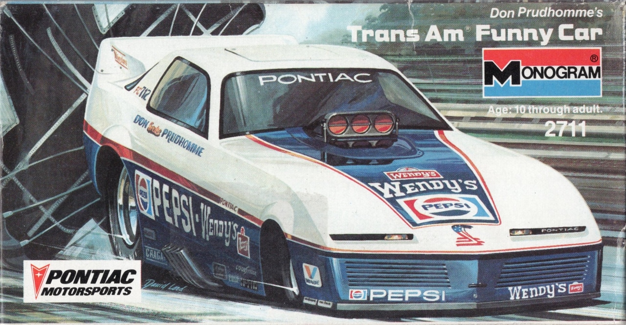 Monogram Don "Snake" Prudhomme "Pepsi" Pontiac Firebird Trans Am Funny ...