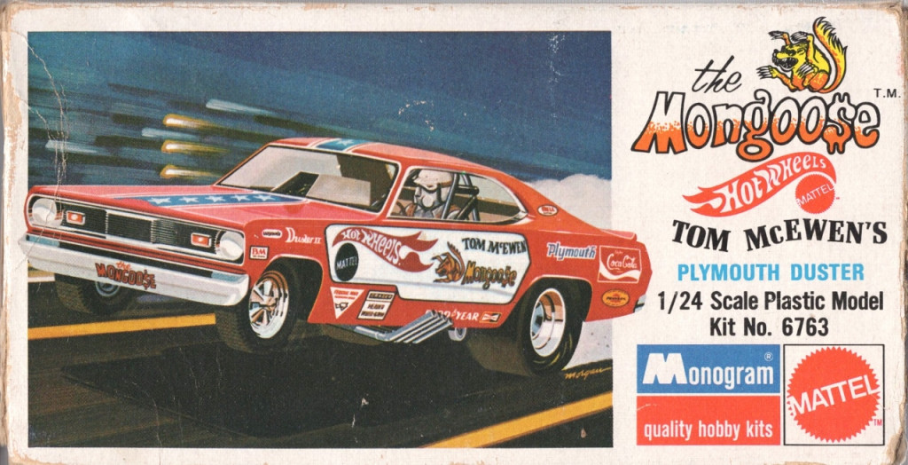 Monogram/Mattel Tom "Mongoose" McEwen 1970 Plymouth Duster Funny Car ...