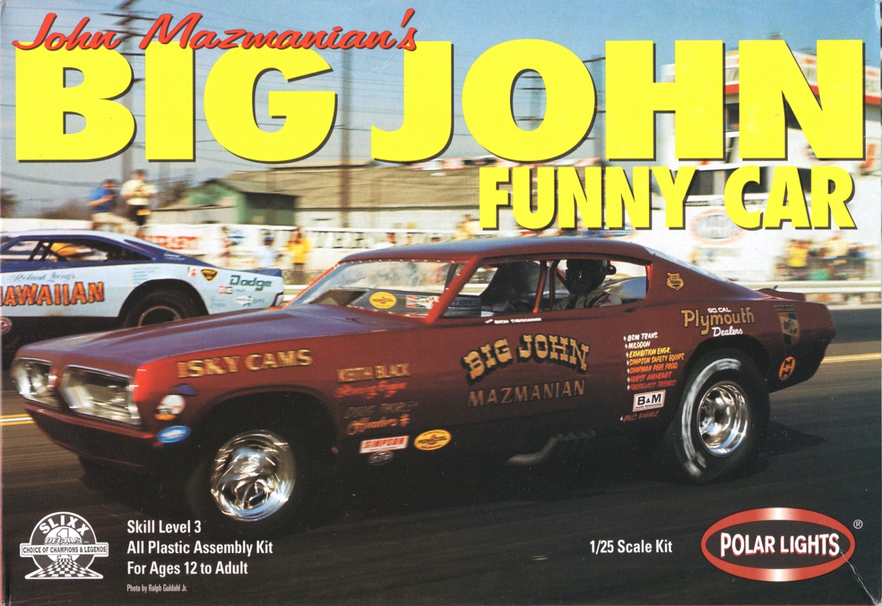 Polar Lights "Big John Mazmanian" 1969 Plymouth Barracuda Funny Car ...