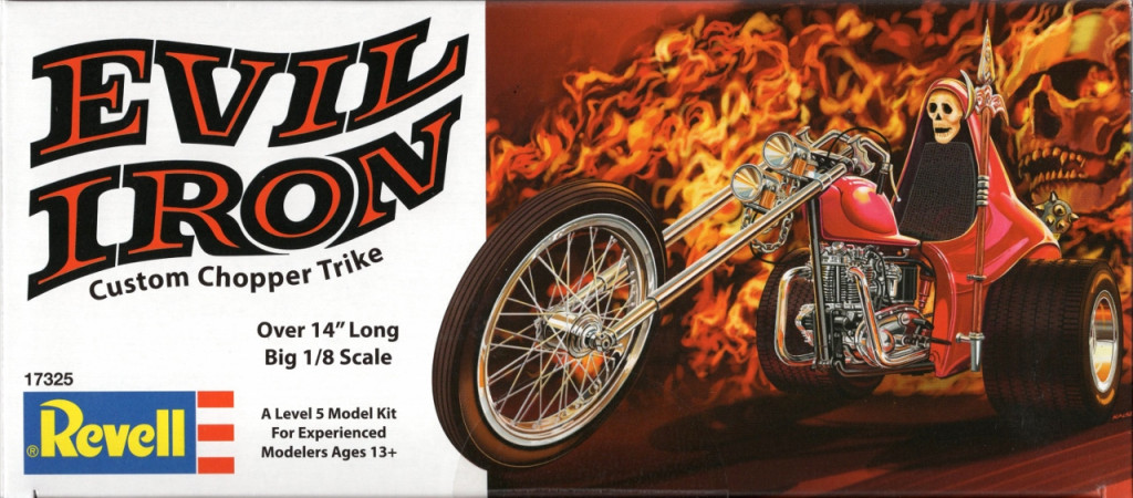 Revell Evil Iron Custom Chopper Trike Motorcycle - 1/8 Scale ...