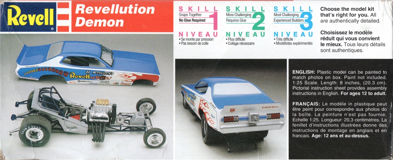 Revell Ed "The Ace" McCulloch "Revellution" Dodge Demon Funny Car (blue ...