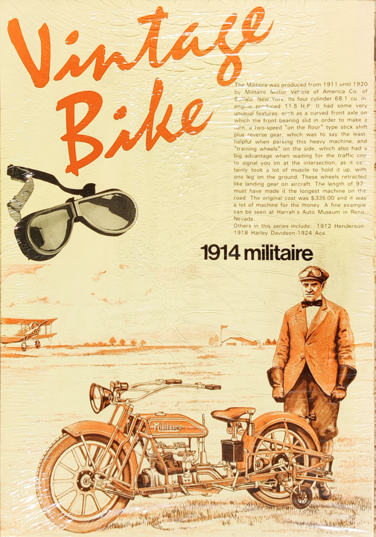 Aoshima "Vintage Bike Series" 1914 Militaire Motorcycle - 1/16 Scale ...