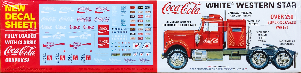 AMT "Coca Cola" White Western Star Semi Truck Tractor with Mercury ...