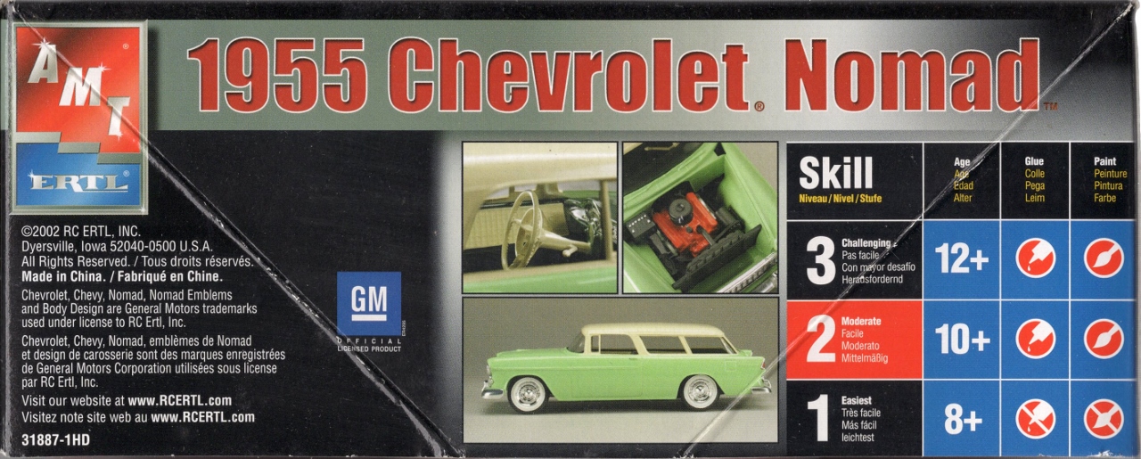 AMT 1955 Chevy Nomad - 3 in 1 - Stock, Custom or Drag - Spotlight Hobbies