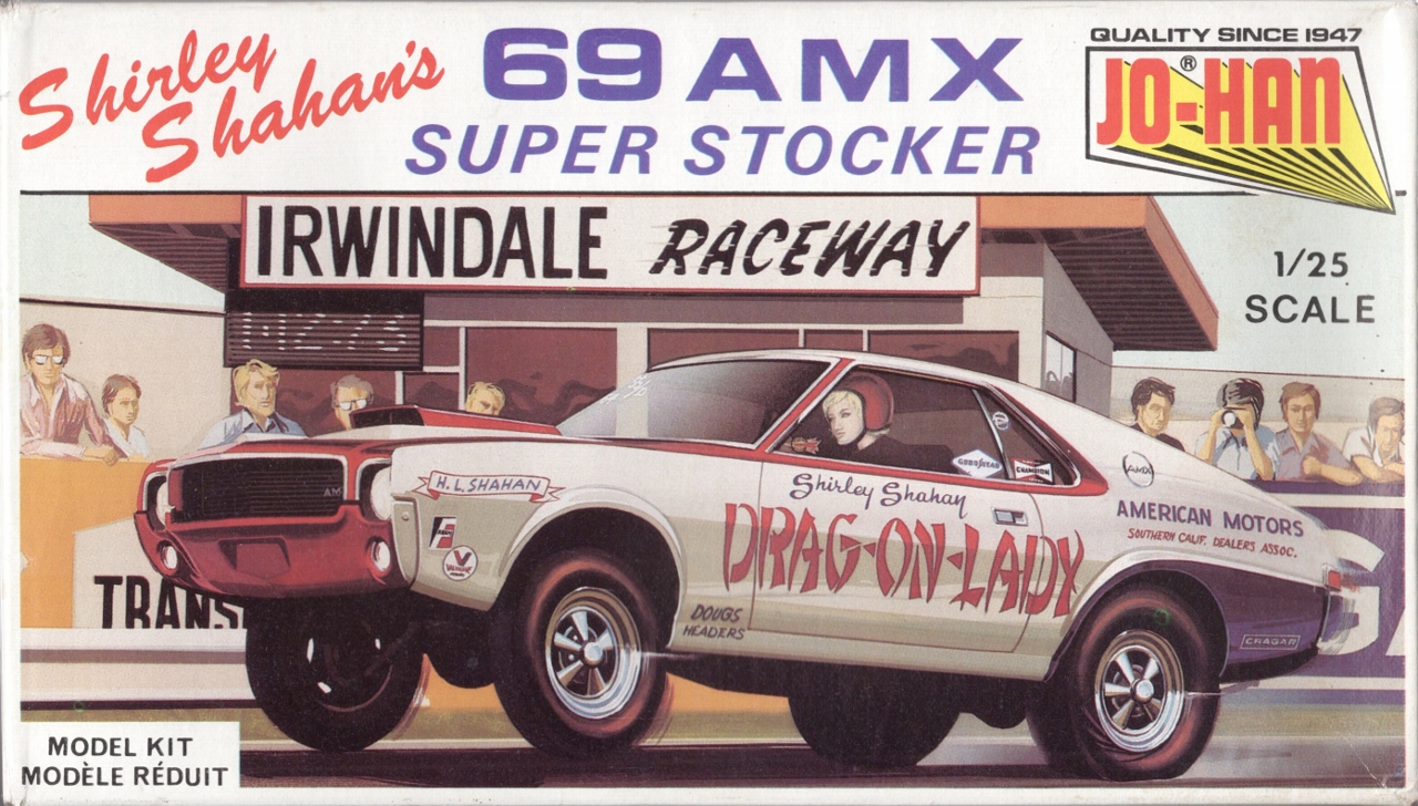 Jo-Han Shirley Shahan "Drag-On-Lady" 1969 AMC AMX Super Stock ...