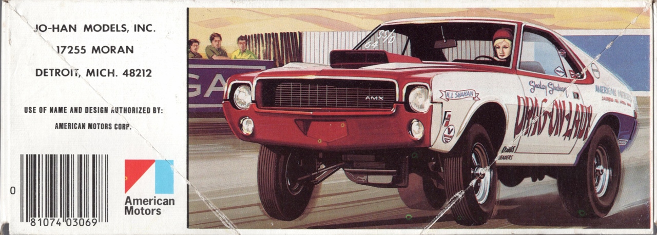 Jo-Han Shirley Shahan "Drag-On-Lady" 1969 AMC AMX Super Stock ...