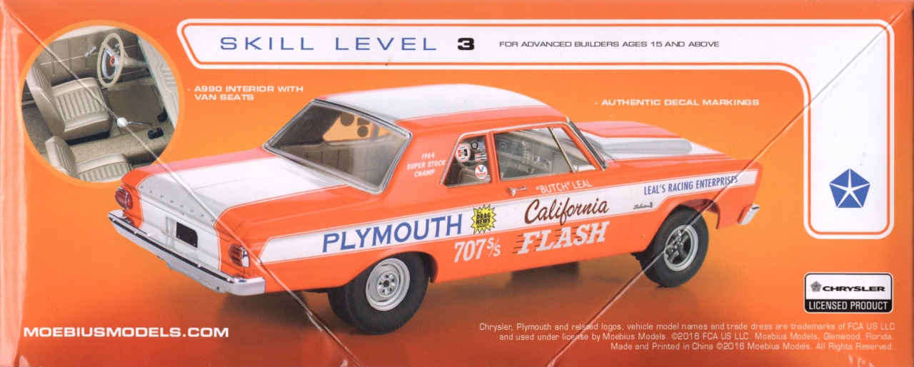 Moebius Butch Leal "California Flash" 1965 Plymouth Belvedere 2 Door ...