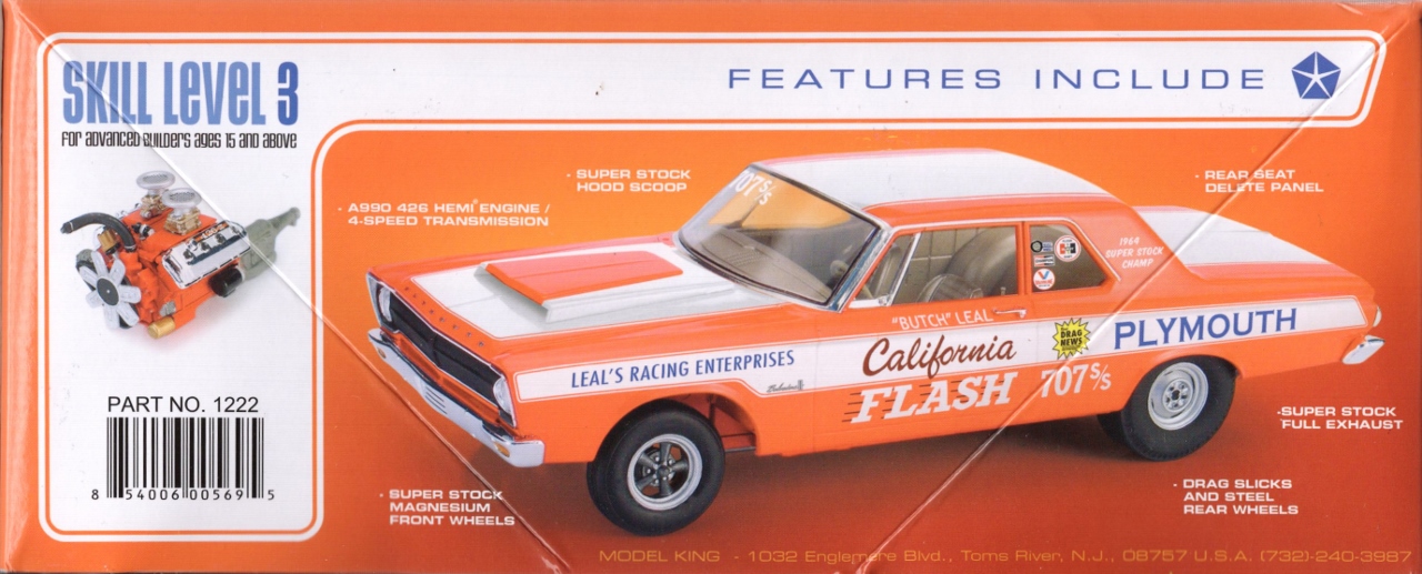Moebius Butch Leal "California Flash" 1965 Plymouth Belvedere 2 Door ...