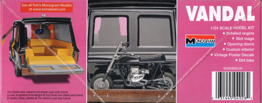 Monogram "Vandal" Tom Daniel Custom Van Show Rod with Mini Bike ...