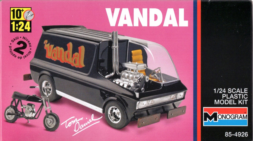 Monogram "Vandal" Tom Daniel Custom Van Show Rod with Mini Bike ...