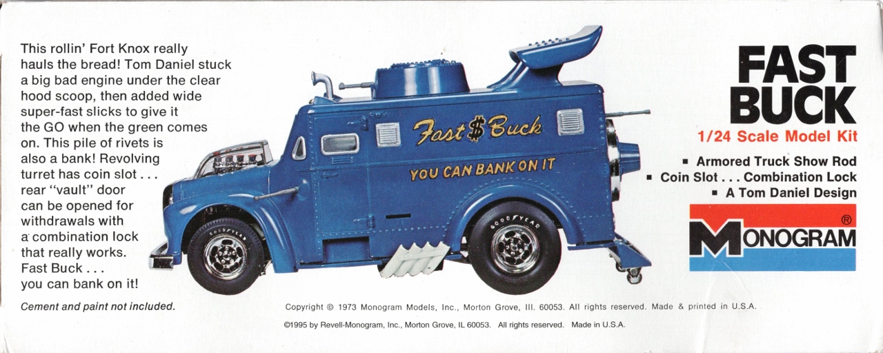 Monogram "Fast Buck" Tom Daniel Custom Armored Truck Show Rod ...