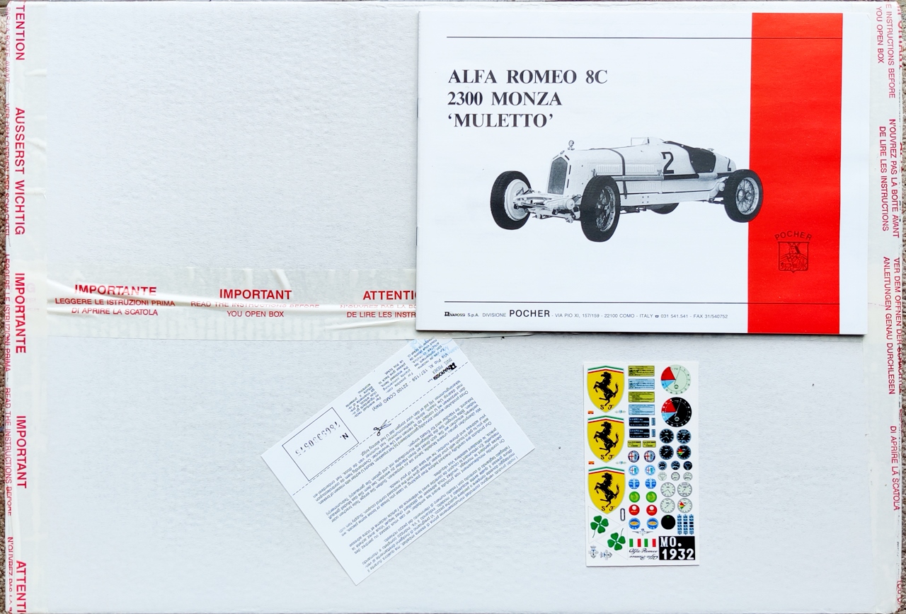Pocher Alfa Romeo 8C 2300 Monza "Muletto" Racer - 1/8 Scale - Spotlight ...