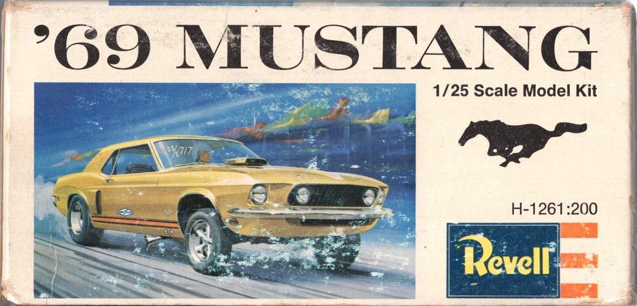 Revell 1969 Ford Mustang 428 Cobra Jet Hardtop or Convertible - Stock ...