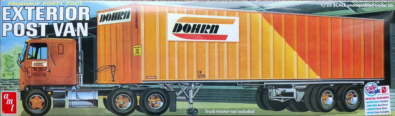 AMT "Dohrn" Fruehauf 40' Exterior Post Van Semi Trailer - Spotlight Hobbies