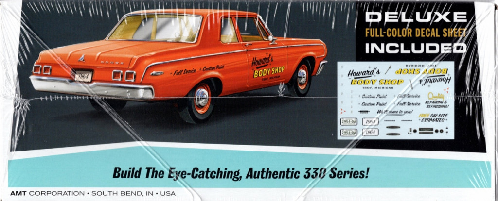 AMT (Lindberg) 1964 Dodge 330 2 Door Sedan - 383 or Slant Six Engine ...