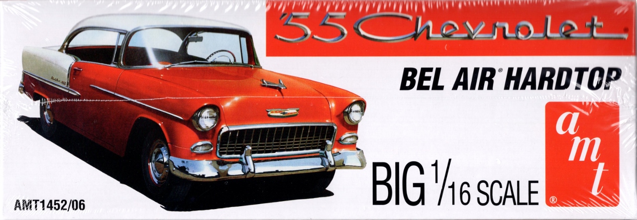 AMT 1955 Chevy Bel Air Hardtop - Stock or Street Machine - 1/16 Scale ...