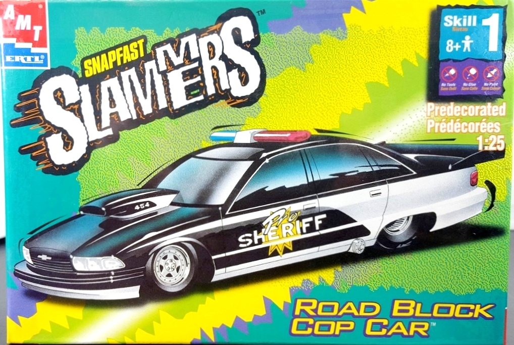 AMT "Slammers" Series "Road Block Cop Car" 1990's Chevy Caprice ...