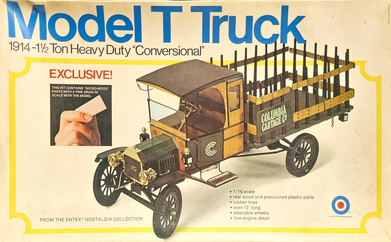 Entex 1914 Ford Model "T" Truck - 1-1/2 Ton Heavy Duty "Conversional ...