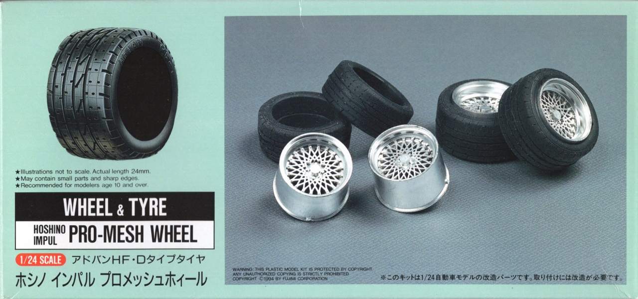 Fujimi Hoshino Impul Pro-Mesh Wheel & Tire Set - Spotlight Hobbies
