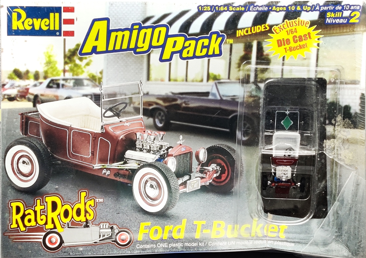 Revell 1923 Ford "T" Bucket Rat Rod with Similar 1/64 Diecast ...
