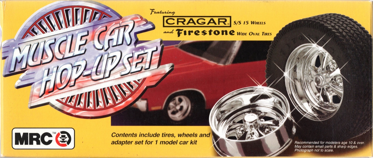 MRC 1/24 or 1/25 Scale Cragar S/S Wheels and Firestone Wide Oval Tires ...