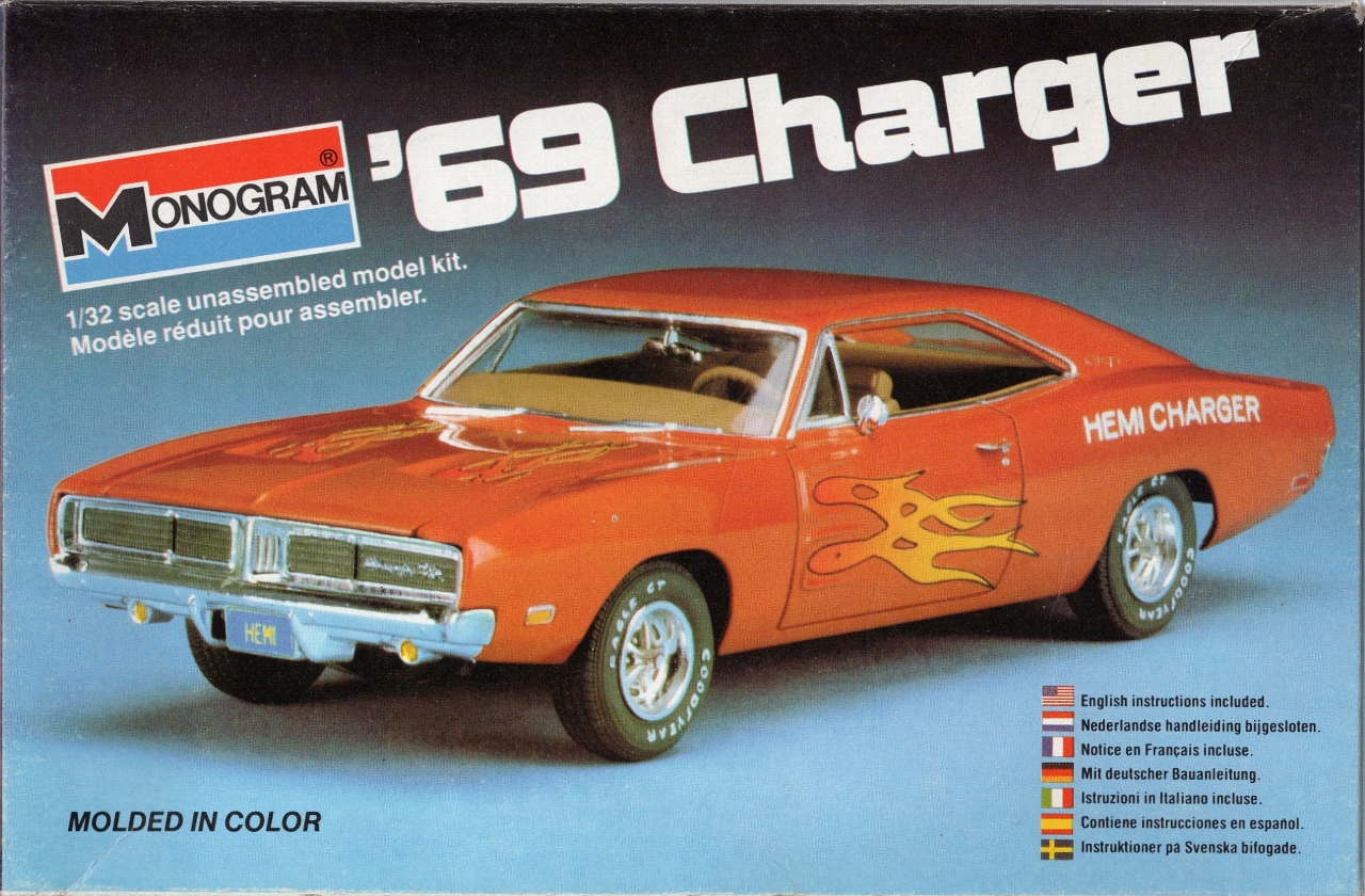 Monogram 1969 Dodge Charger - Stock - 1/32 Scale - Spotlight Hobbies