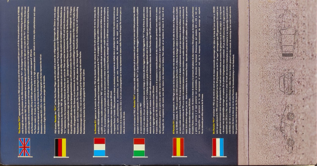 Pocher Porsche 911 Carrera - Pre-Painted Black Version - 1/8 Scale ...