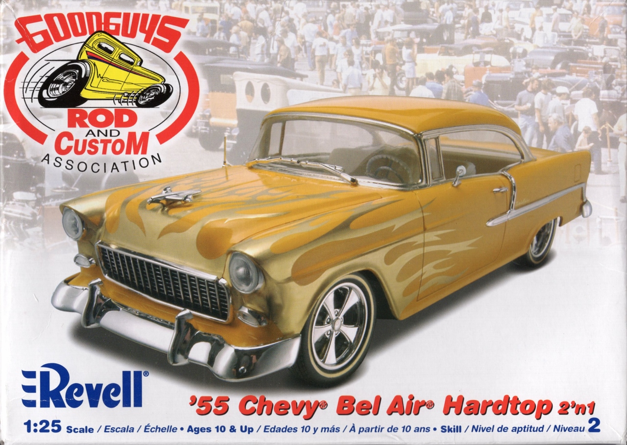 Revell 1955 Chevy Bel Air 2 Door Hardtop - 2 ‘n 1 - Stock or Customized ...