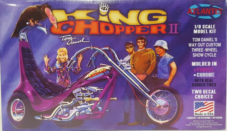 Atlantis (Monogram) Tom Daniel "King Chopper II" Harley Davidson Three ...