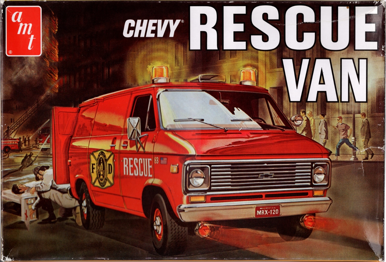 AMT 1975 Chevy Panel Rescue Van – Stock, Custom, Police or Fire Rescue ...
