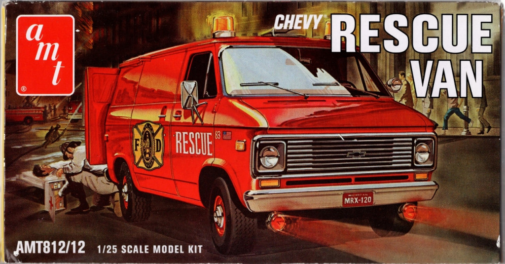 AMT 1975 Chevy Panel Rescue Van – Stock, Custom, Police or Fire Rescue ...