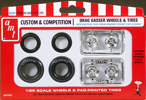 AMT "Drag Gasser Wheels & Tires" Custom & Competition Parts Pack ...