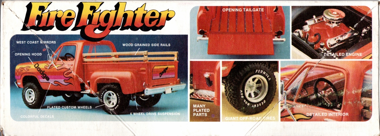 MPC “Fire Fighter” 1979 Dodge Stepside 4x4 Pickup Truck - Spotlight Hobbies