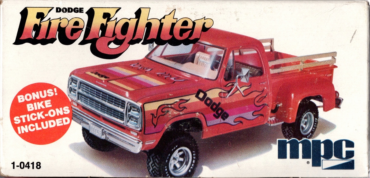 MPC “Fire Fighter” 1979 Dodge Stepside 4x4 Pickup Truck - Spotlight Hobbies