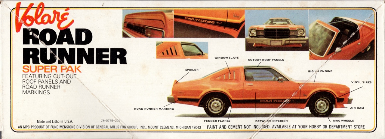 MPC 1977 Plymouth Volare Road Runner - Spotlight Hobbies