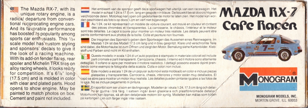 Monogram Mazda RX-7 Cafe Racer - Spotlight Hobbies