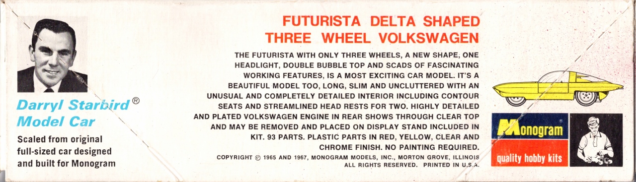 Monogram Futurista Show Car by Darryl Starbird - Spotlight Hobbies