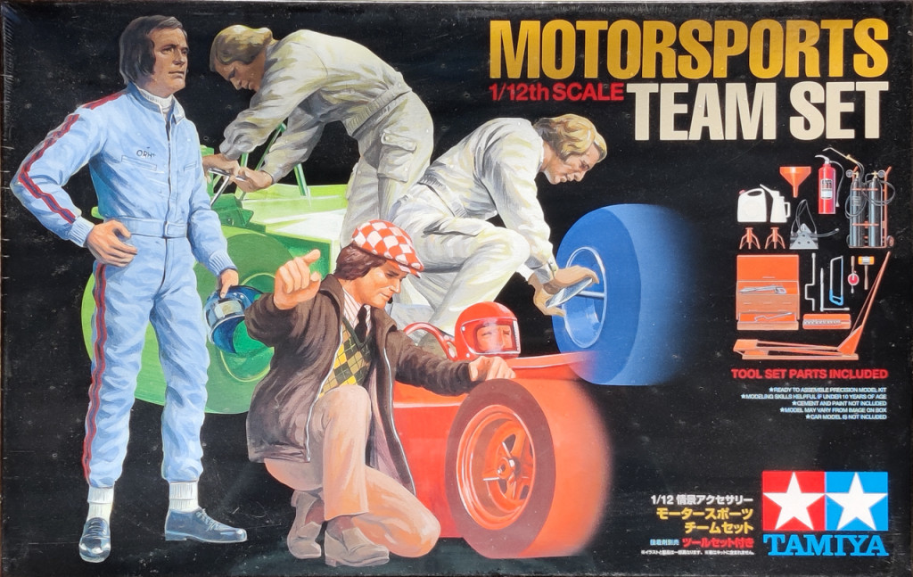 Tamiya "Motor Racing Team" Set Of Figures & Tools - 1/12 Scale ...