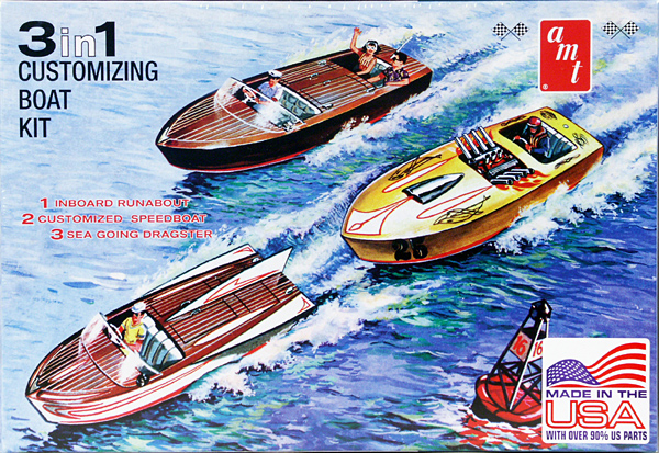 AMT 1959 Customizing Boat With Trailer - 3 in 1 - Inboard Runabout ...