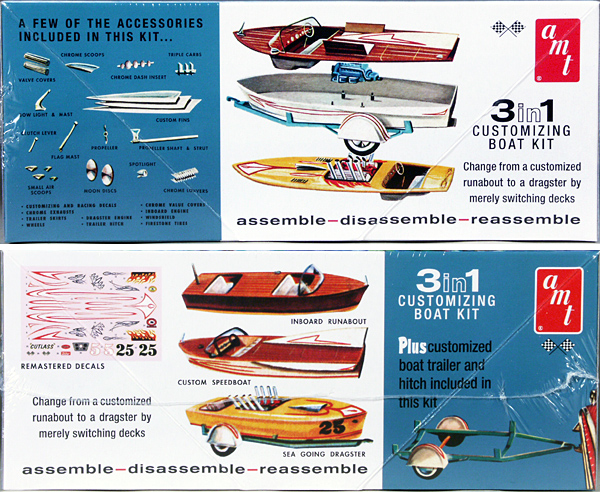 AMT 1959 Customizing Boat With Trailer - 3 in 1 - Inboard Runabout ...